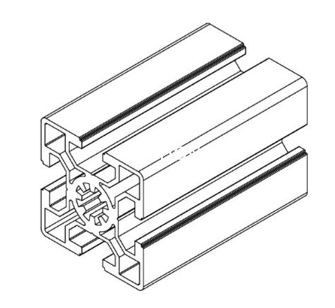 T 슬롯 And V형홈 50 시리즈 알루미늄 프로파일 10 5050