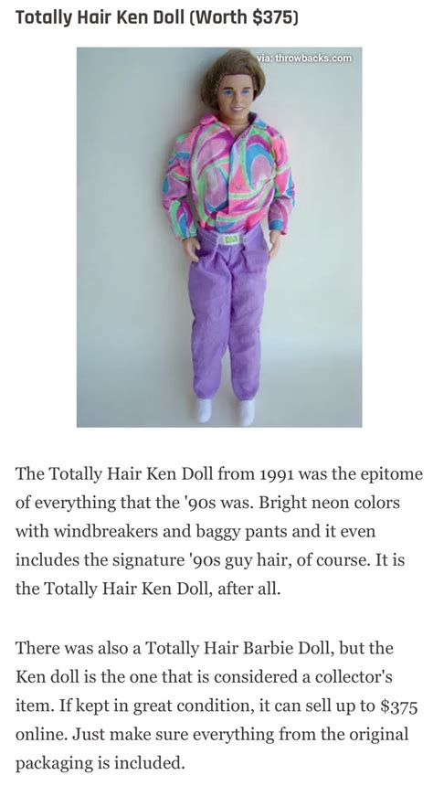 Barbie Totally Hair” Ken Doll 1991 Etsy