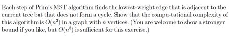 solved each step of prim s mst algorithm finds the