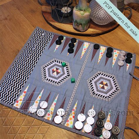 Quilted Backgammon Game Staceys Craft And Designs