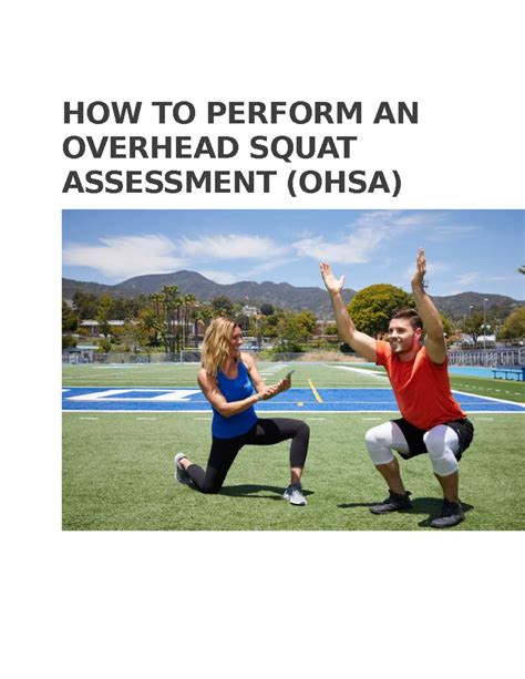 Overhead Squat Assessment