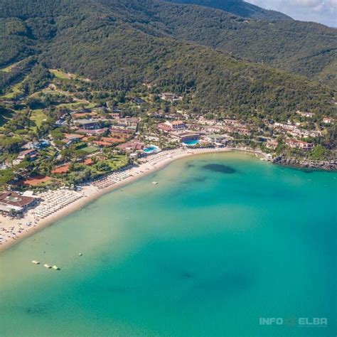 Biodola Beach In Portoferraio On The Island Of Elba