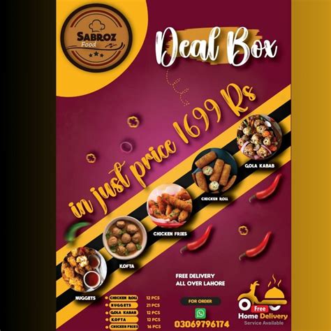 2 Food Posters Beautiful Design Masterbundles