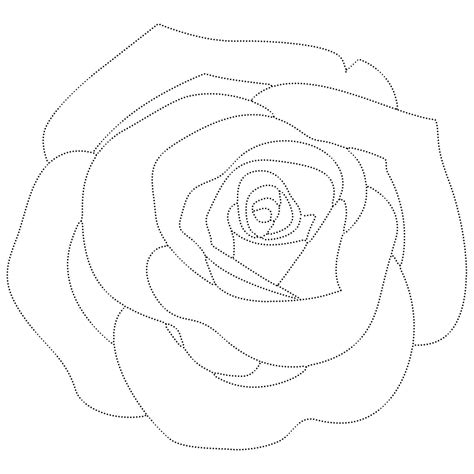 Rose Tracing Image Coloring Page Download Print Or Color Online For Free