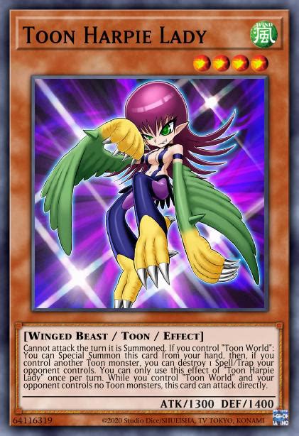 툰 하피 레이디 Toon Harpie Lady Yu Gi Oh Tcg Ygo 카드