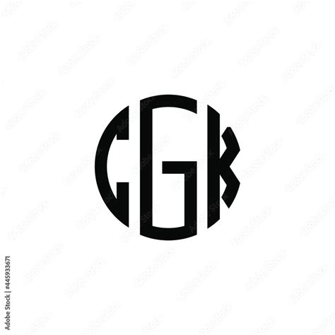 Cgk Letter Logo Design Cgk Letter In Circle Shape Cgk Creative Three Letter Logo Logo With