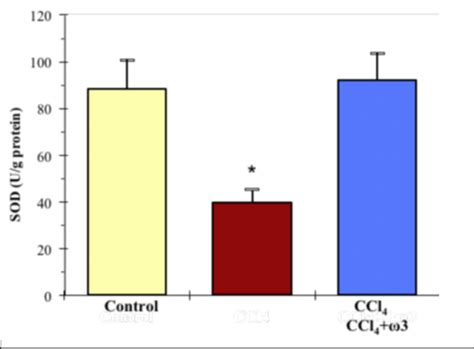 Superoxide Dismutase Sod Activities In The Liver Tissues Of Rats