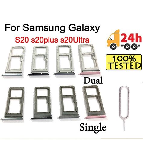 Dual Single Sim For Samsung Galaxy S20 S20plus S20ultra Sim Card Tray