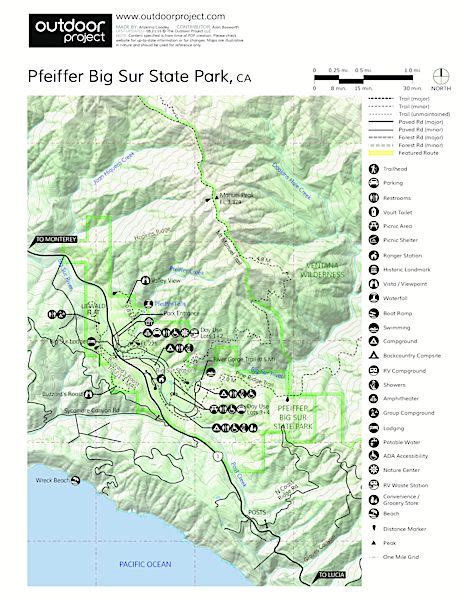 Pfeiffer Big Sur State Park Campground Map