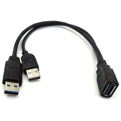 Usb 30 Female To Dual Usb Male Extra Power Data Extension Idolk