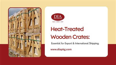 Heat Treated Wooden Crates For Export Ispm 15 Certified
