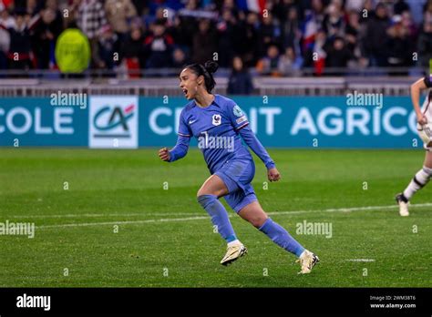 Lyon France 23rd Feb 2024 Sakina Karchaoui 7 France Celebrating