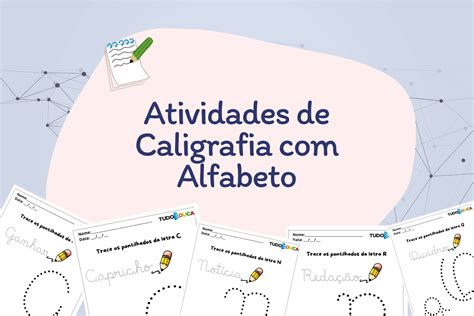 Atividades Com Letra Cursiva Pontilhada