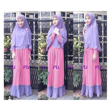 Hamira Pink Bergo Butik Destira