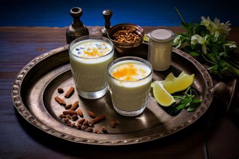 Premium Ai Image Indian Lassi Indian Food Photography