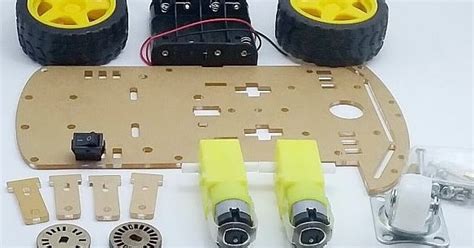 Paket Chasis Akrilik Robot Pintar 2 Wd Robotic Tutorials