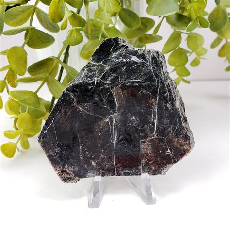 Biotite Mica Book Black Crystals 477 Grams Ontario Canada So