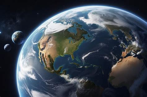 Premium Photo Satellite Orbiting Earth Photorealistic Highres 3d