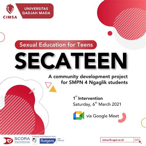 Cimsa Ugm Secateen Sexual Education For Teens Facebook
