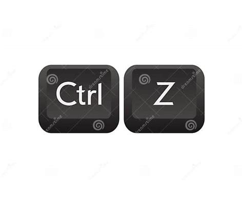 Control And Z Buttons Stock Vector Illustration Of Informatics 164020395