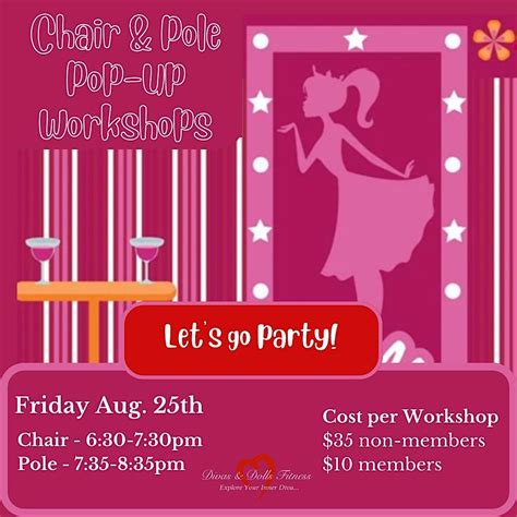 Barbie Themed Pop Up Pole And Chair Classes Divas And Dolls Fitness