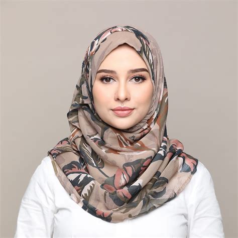 Bokitta Safari Printed Smooth Chiffon Shopee Malaysia