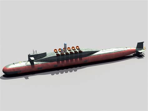 Type 094 Jin Class Submarine Modelo 3d Turbosquid 1969908