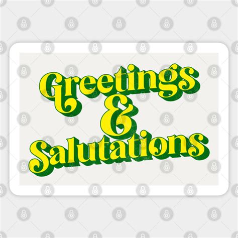 Greetings And Salutations Heathers Sticker Teepublic