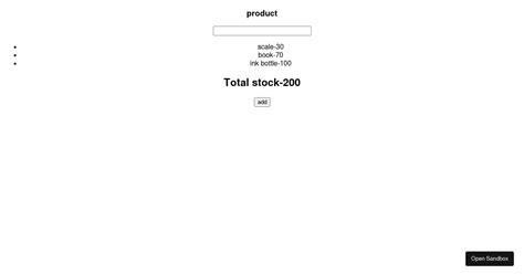 Usememo Codesandbox