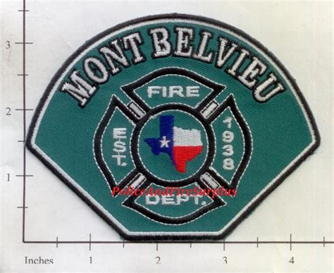 Texas Mont Belvieu Fire Dept Patch V2 Police And Fire Surplus