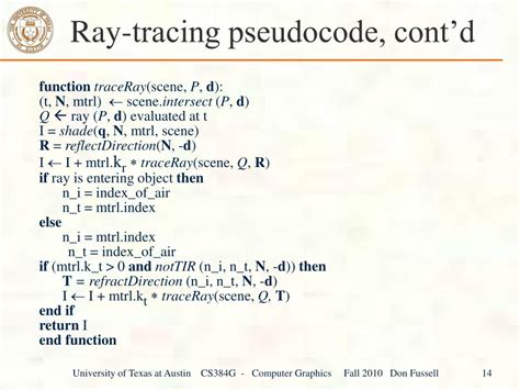 ppt ray tracing powerpoint presentation free download id 1083825