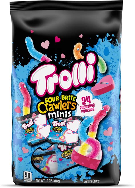Trolli Sour Brite Crawlers Candy Very Berry Sweet And