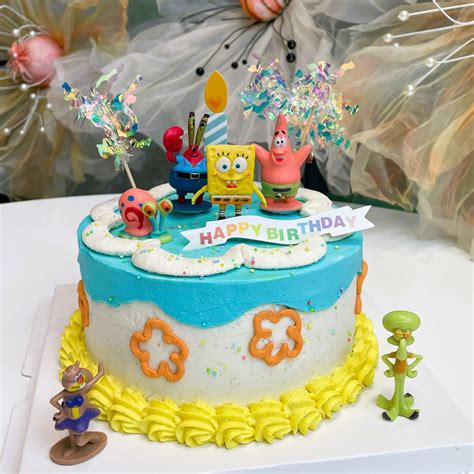 Sponge Bob And Friends Cake Patisserie Fleur