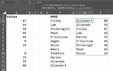 Microsoft Excel How Can I Sort A Filter Function Using Custom Column Arrangement And Not Have