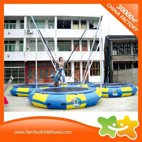 Inflatable Outdoor Play Equipment Foursome Trampolines For Sale