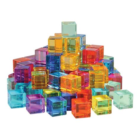 Translucent Cubes With Mirror Tray 100 Pieces