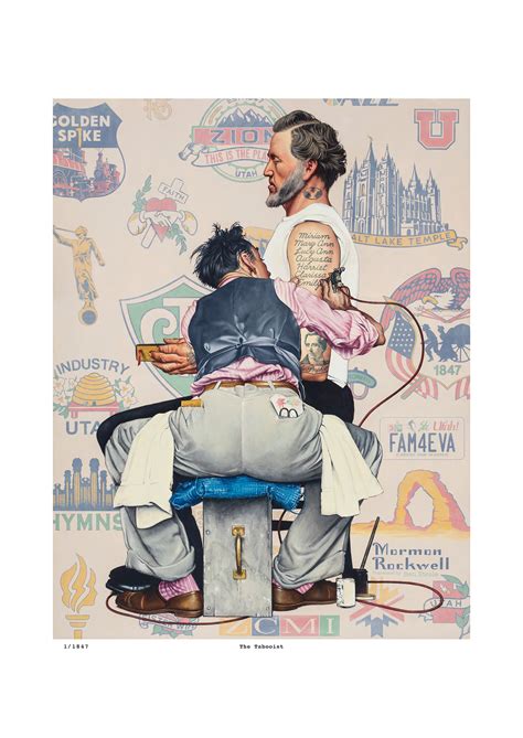 The Tabooist Mormon Rockwell Print Beg Borrow And Steele Art Co