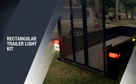 Rectangular Led Trailer Light Kit Pair Nilight