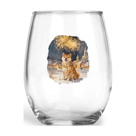 Shiba Inu Happy New Year 2026 With Fireworks On New Years Eve 15oz