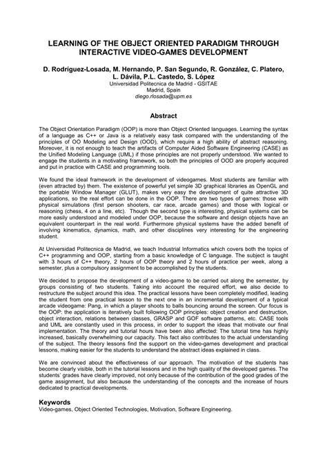 pdf learning of the object oriented paradigm through interactive