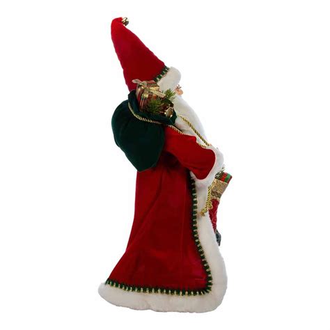 17 Ksa Kringles Fancy Santa With Stocking Kurt S Adler Inc