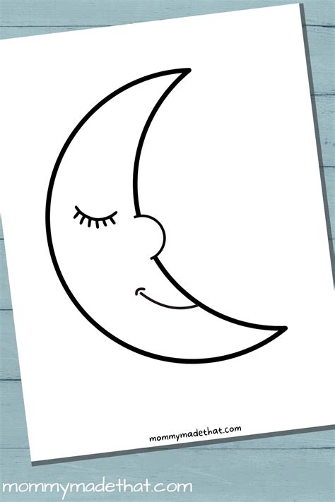 Moon Templates Lots Of Free Printables