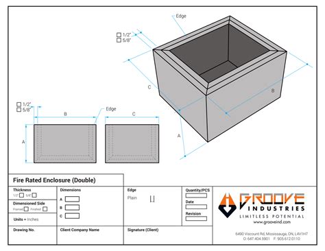 Fire Rated Enclosure Double Groove Industries