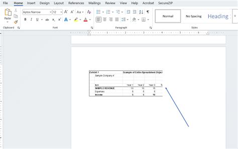 Paste Special Link Excel Worksheet Object Into Word Problem