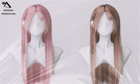 Zao Seven Hair Sims Hair Sims 4 Anime Sims