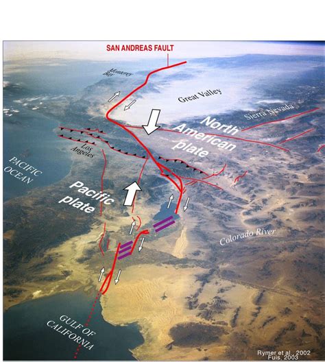 San Andreas Fault Satellite View