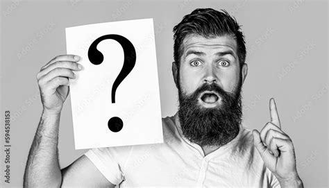 Man Question Emotion Man Question Question Mark Symbol Concept Challenging Issue Looking