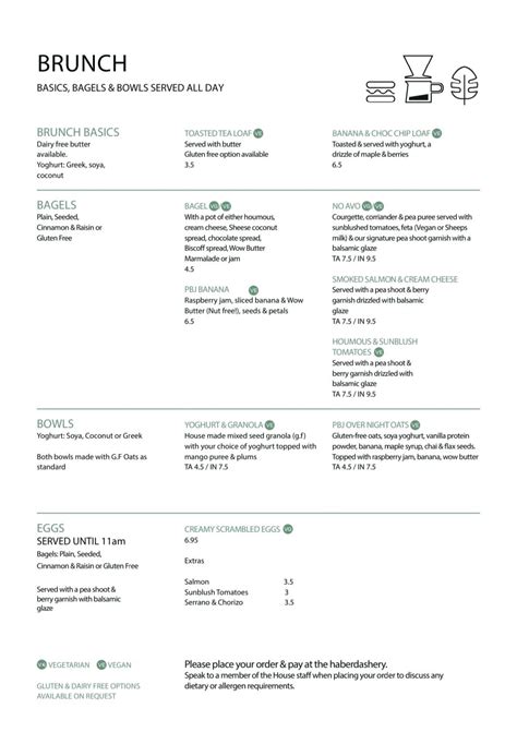 Menu At Mr Coopers Coffee House Whitby