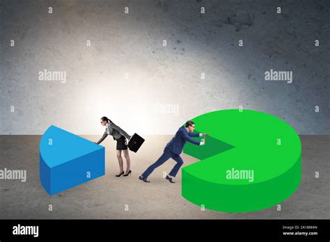 Business Analytics Concept With The Pie Chart Stock Photo Alamy