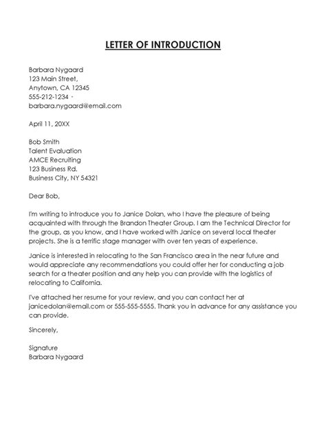 Letter Of Introduction 20 Examples And Overview